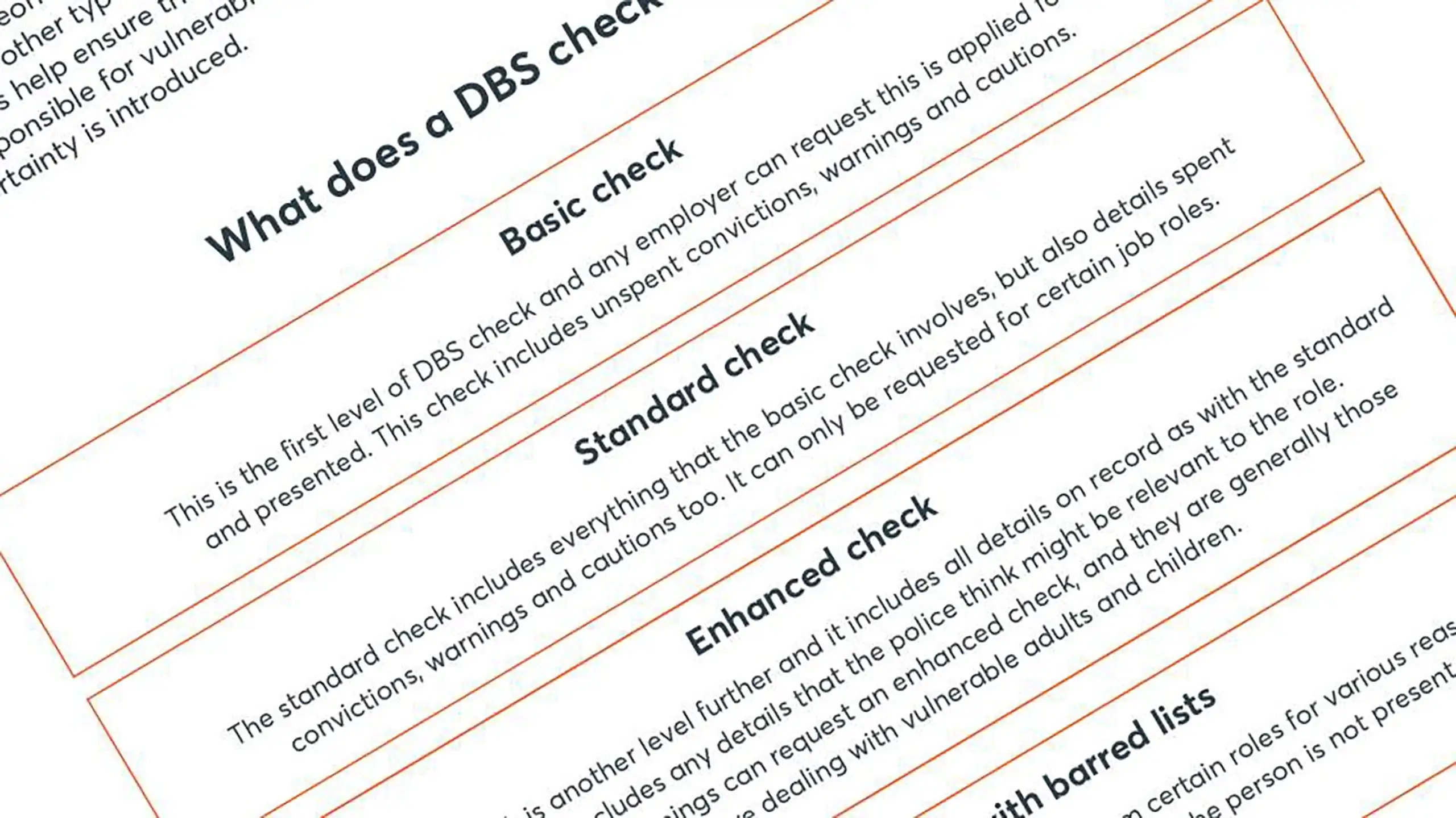 basic checks dbs